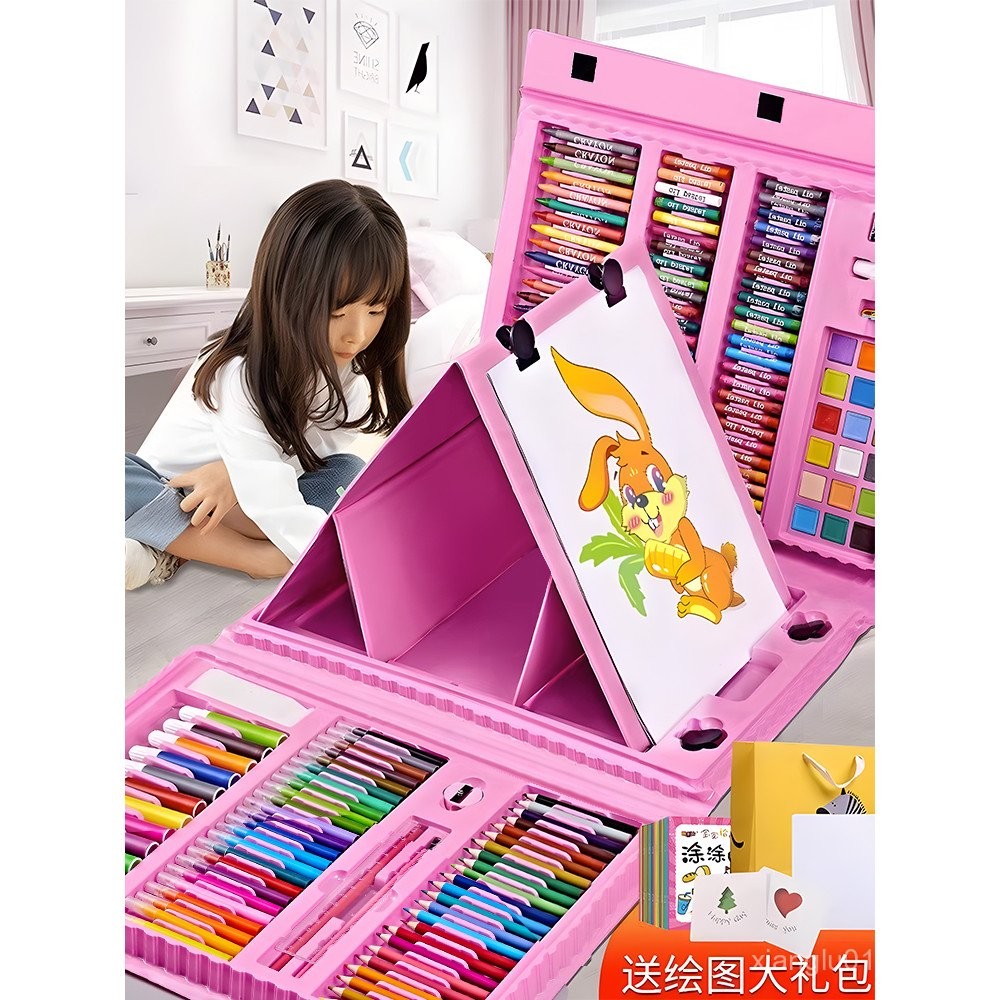 Set berus cat air, alat lukisan kanak-kanak, pen warna larut air ...
