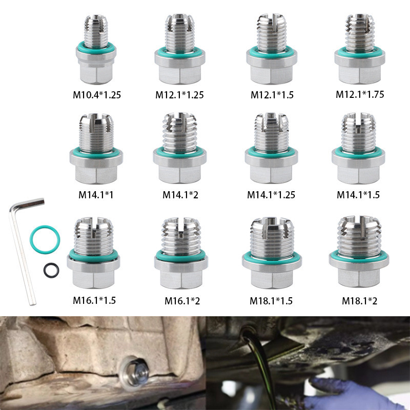 Car Modified Stainless Steel Self-Tapping Oil Pan Thread Repair Kit ...
