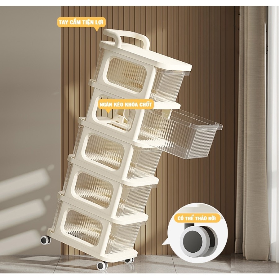 3- and 4-tier diaper storage shelf, multi-purpose storage cabinet, spa ...