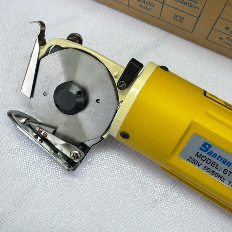 electric fabric cutter textile cutting machine round knife cuuter kain ...