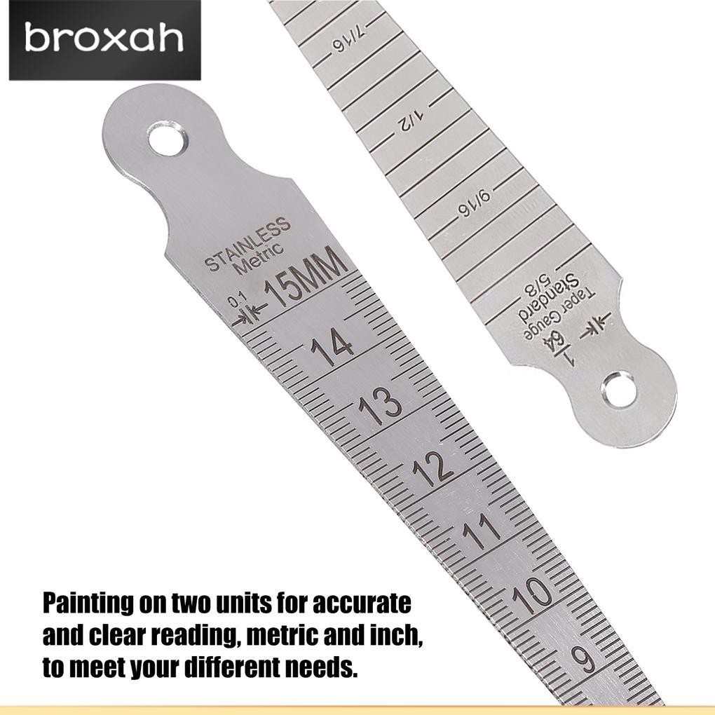 1/2 1-15mm/0.04-0.59inch Clear Taper Welding Gauge Stainless Steel ...