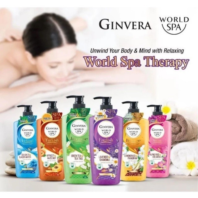 Ginvera World Spa Shower Scrub / Mandian 750ml / 1000ml | Shopee Malaysia