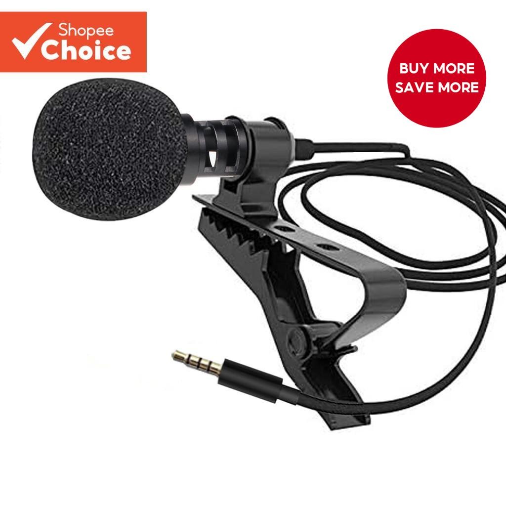 3.5mm Voice Lapel Microphone Noise Cancelling for iPhone Android ...