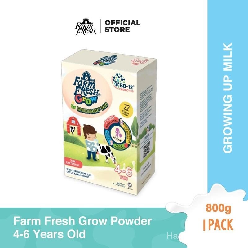 Farm Fresh Grow Powder 4-6 Years Old 800g | Farm Fresh Susu Tepung ...