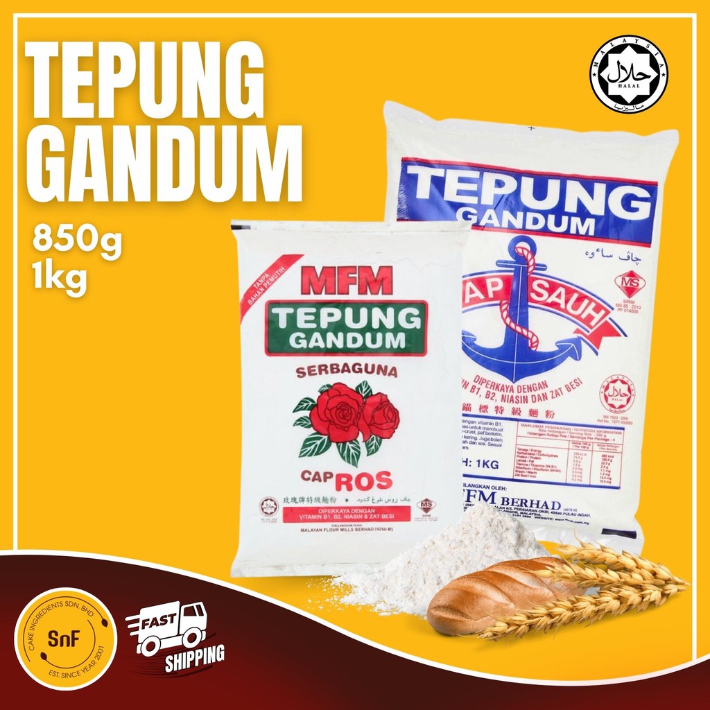 MFM Tepung Gandum Cap Ros Tepung Gandum Cap Sauh Tepung Gandum Halal ...