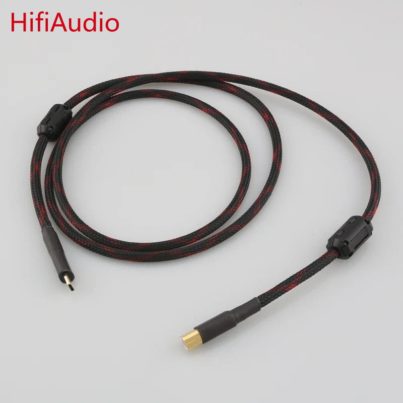 HiFi Type C To B Audio Data Cable 5N DAC otg macbook pro Mobile Phone ...