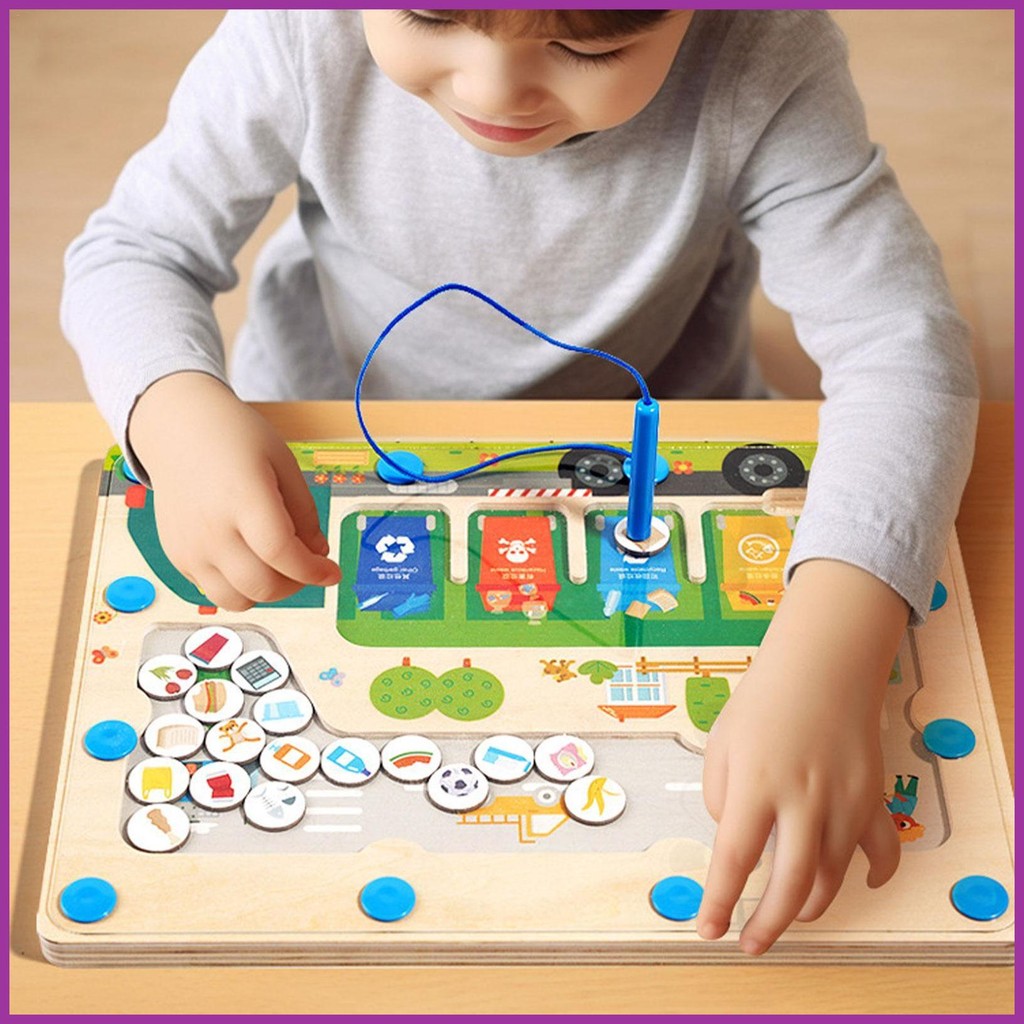 Garbage Sorting Game Garbage Magnet Matching Puzzle Game Fun Fine Motor ...