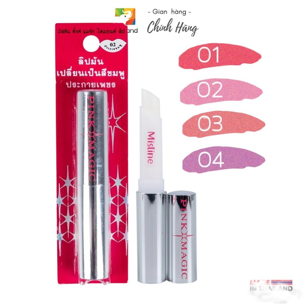 Mistine Pink Magic Diamond Lip Color Changing Lip Balm Thailand ...
