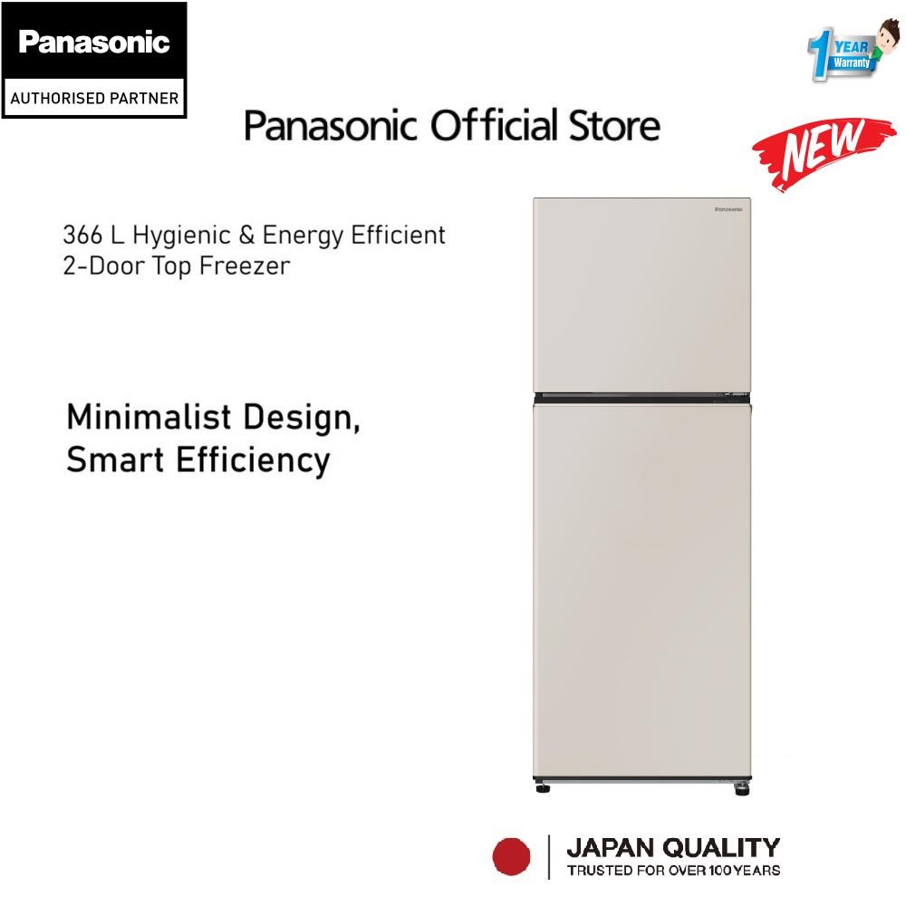 PANASONIC NR-TL381BW 366 L HYGIENIC & ENERGY EFFICIENT 2-DOOR TOP ...
