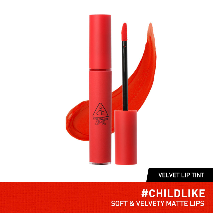 3CE Velvet Lip Tint Childlike | Shopee Malaysia