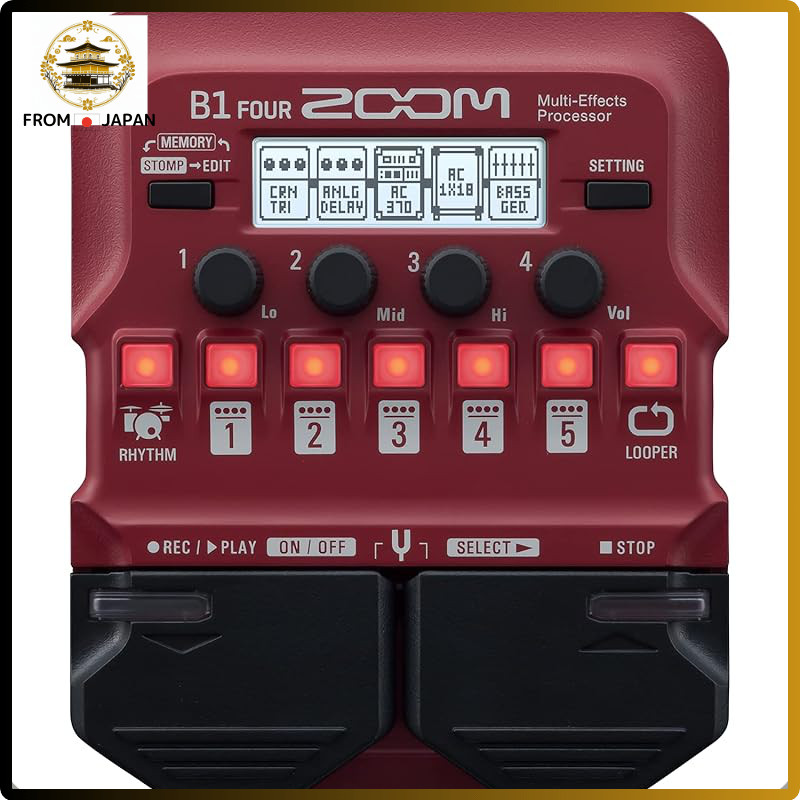 ZOOM B1 FOUR/B1X FOUR Multi-Effects Processor for Bass Guitar | Shopee ...