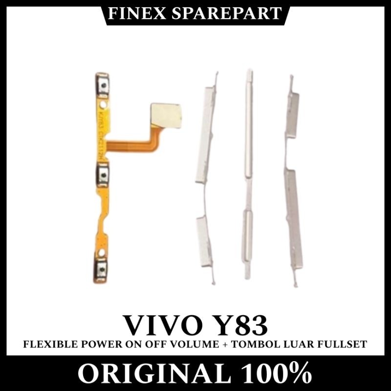 TOMBOL Outer BUTTON POWER ON OFF VOLUME + FLEXIBLE FLEXIBLE POWER ON OFF VOLUME VIVO Y83 FULLSET ...
