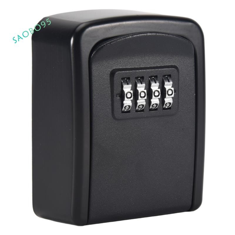 Key Lock Box Wall Mounted 4 Digit Combination Lock Box for House Key ...