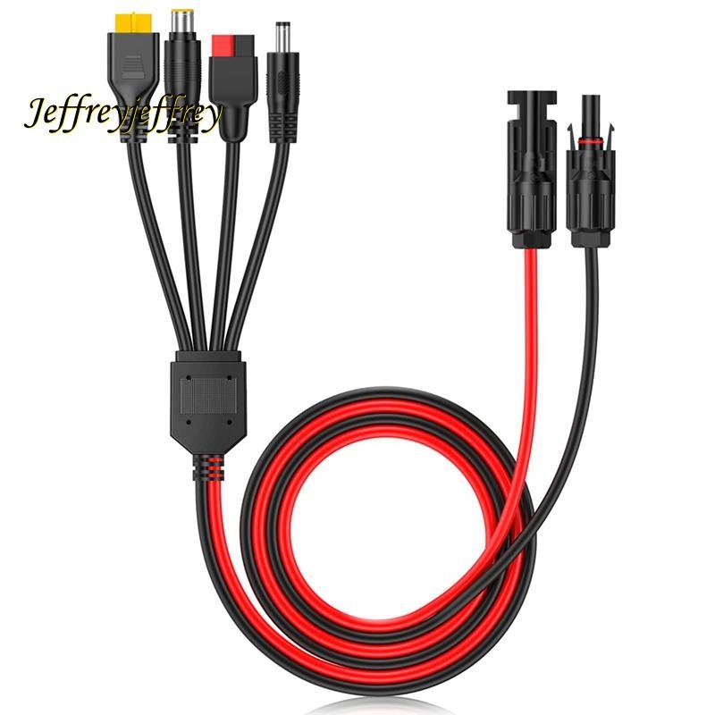 4-In-1 Solar Panel Connector Extension Cable Splitter for Anderson ...
