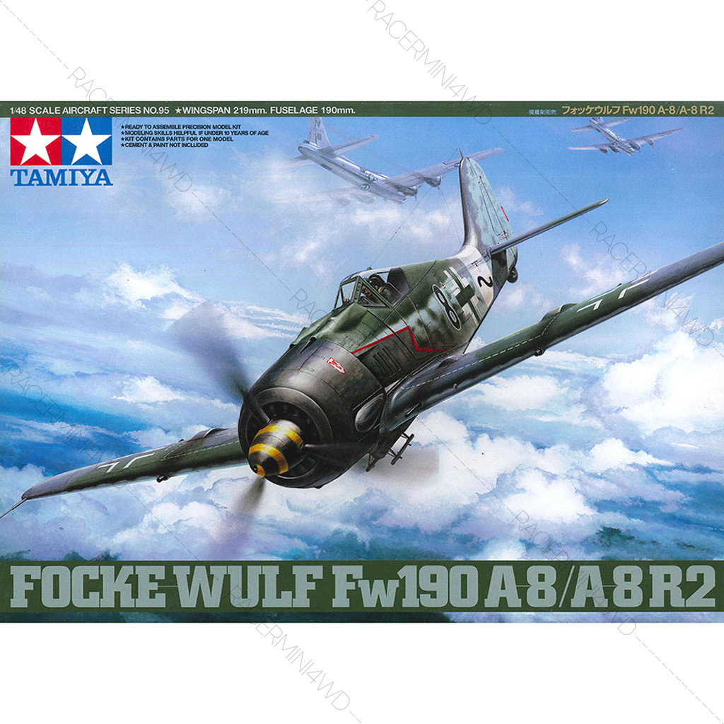 TAMIYA 1/48 Focke-Wulf Fw190 A-8/A-8 R2 61095 | Shopee Malaysia