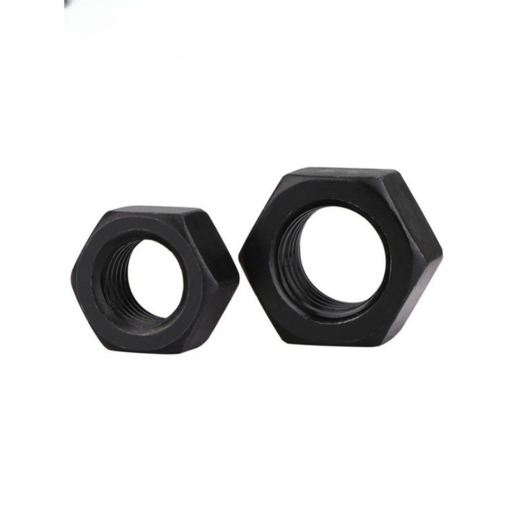 [RL] M2-M20 Black Hex Nut Carbon Steel Lock Hexagon Nuts Screw Bolt ...