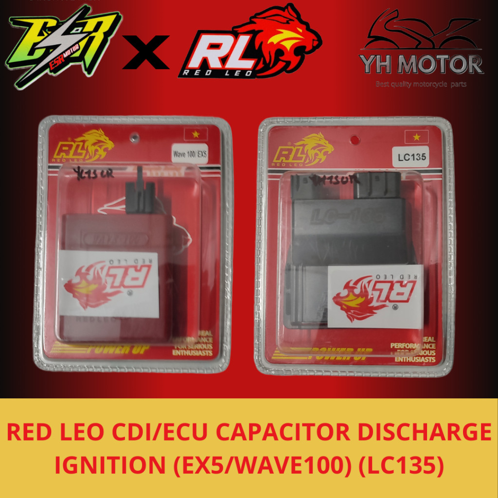 RED LEO CDI/ECU CAPACITOR DISCHARGE IGNITION (EX5/WAVE100) (LC135 ...