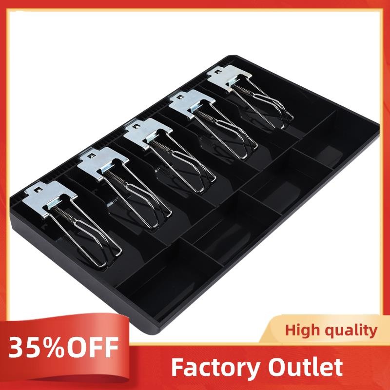 5-Grid Money Cash Coin Register Insert Tray Replacement Cashier Drawer ...
