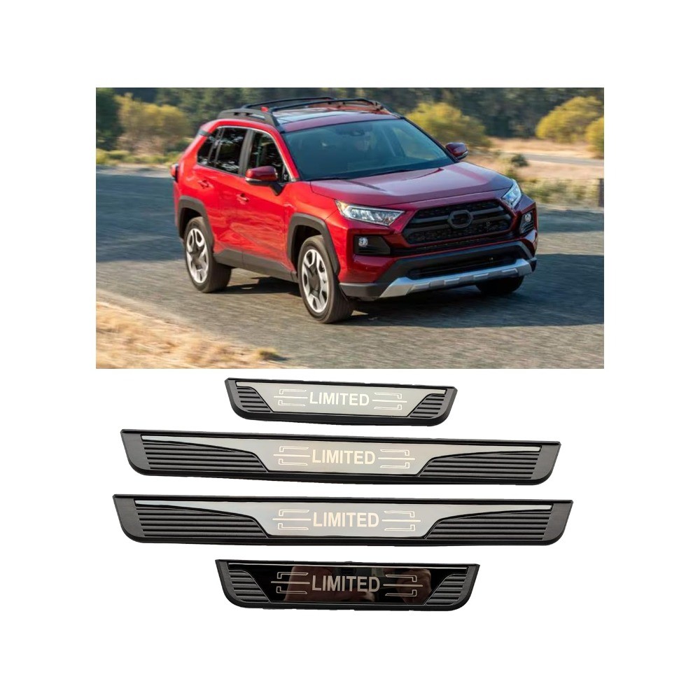 Side Door Step Sill Strips Protection for Toyota RAV4 2019-2024 Car ...