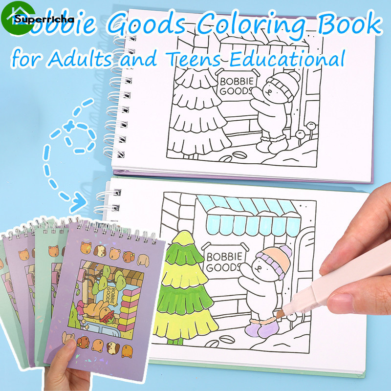 BOBBIE GOODS Coloring Book - Drawing Doodle Books - Cartoon Painting ...