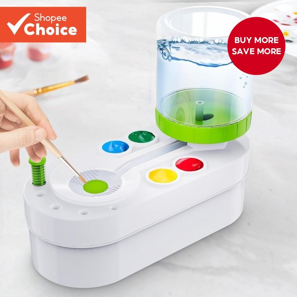 Paint brush cleaner, paint brush set rinser, with drain and brush ...