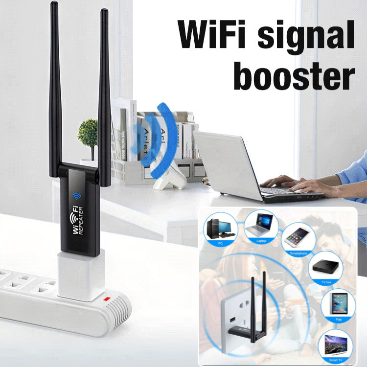 【Seamless Connectivity】 WiFi Signal Booster Enhance Coverage Powerful ...