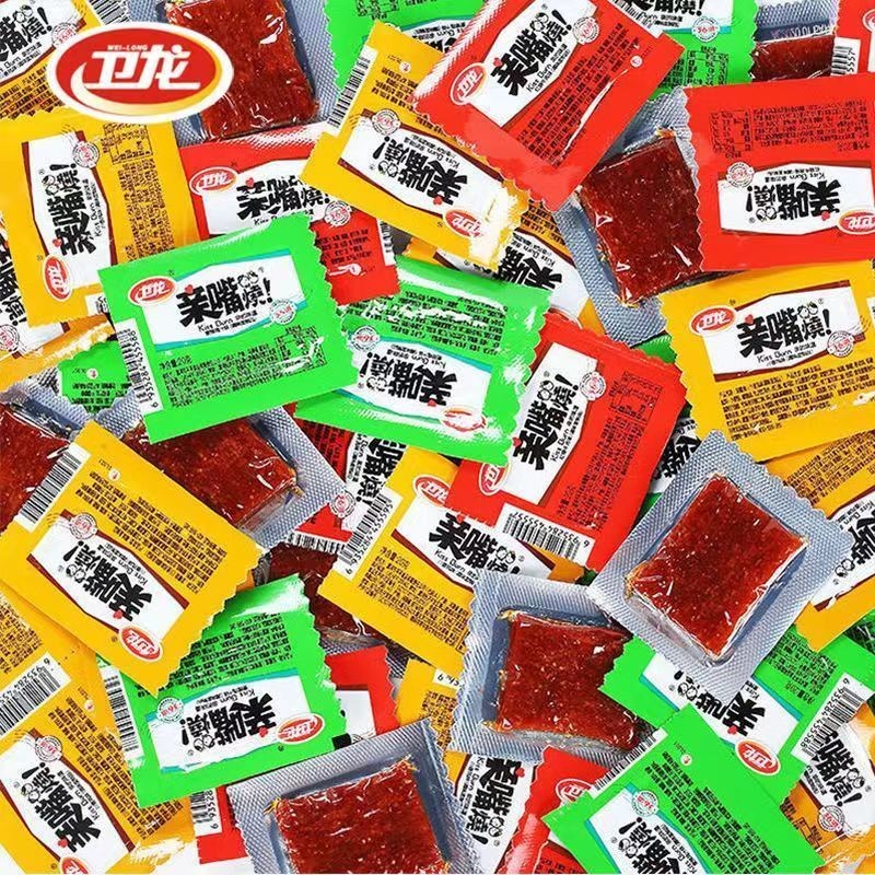 Weilong Spicy Strips Kissing Roasted Spicy Snacks Childhood Nostalgic ...