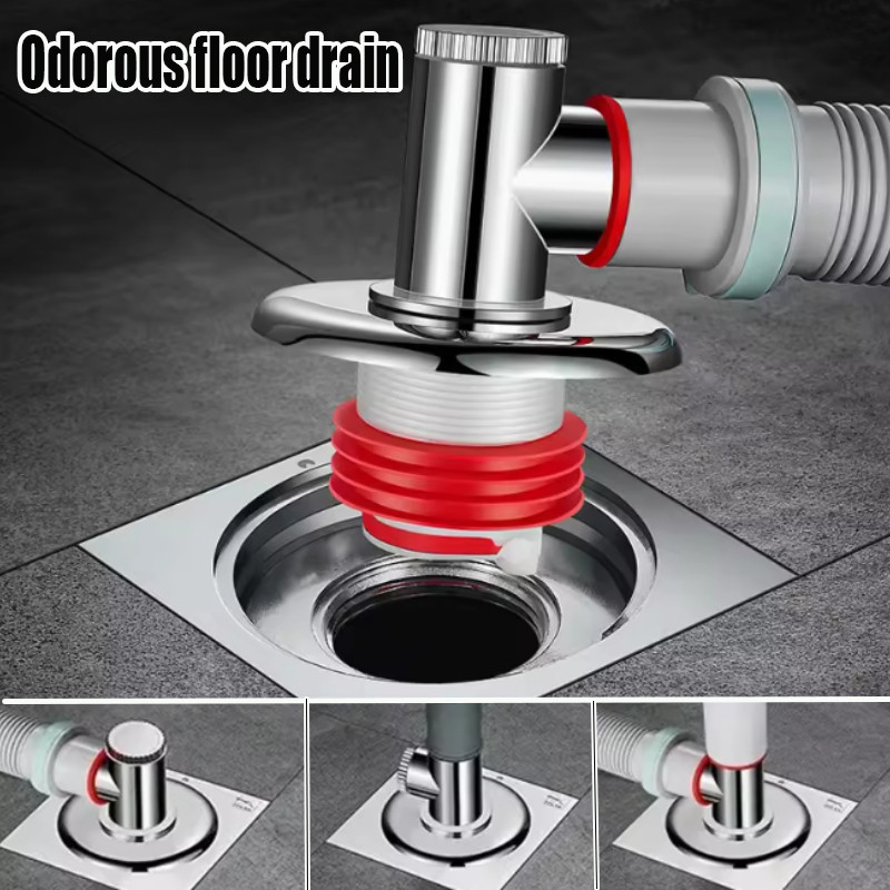 Sewage Pipe and Floor Drain Joint Docking Device Odor and Overflow ...