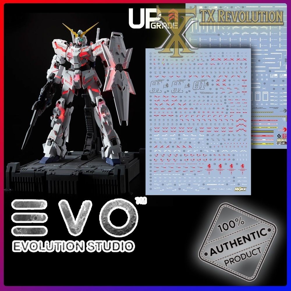 EVO STUDIO DECAL MGEX UNICORN FLUORESCENT MGEX独角兽水贴 卡版 Unicorn 巴纳吉 荧光 EVO | Shopee Malaysia