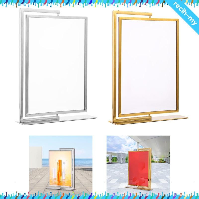 [RecihMY] Double-sided A4 Menu Paper Poster Table Standing Advertising ...