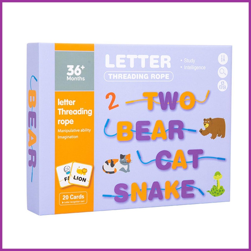 Alphabet Lacing Toy Kids Alphabet Learning Toys Early Education ...