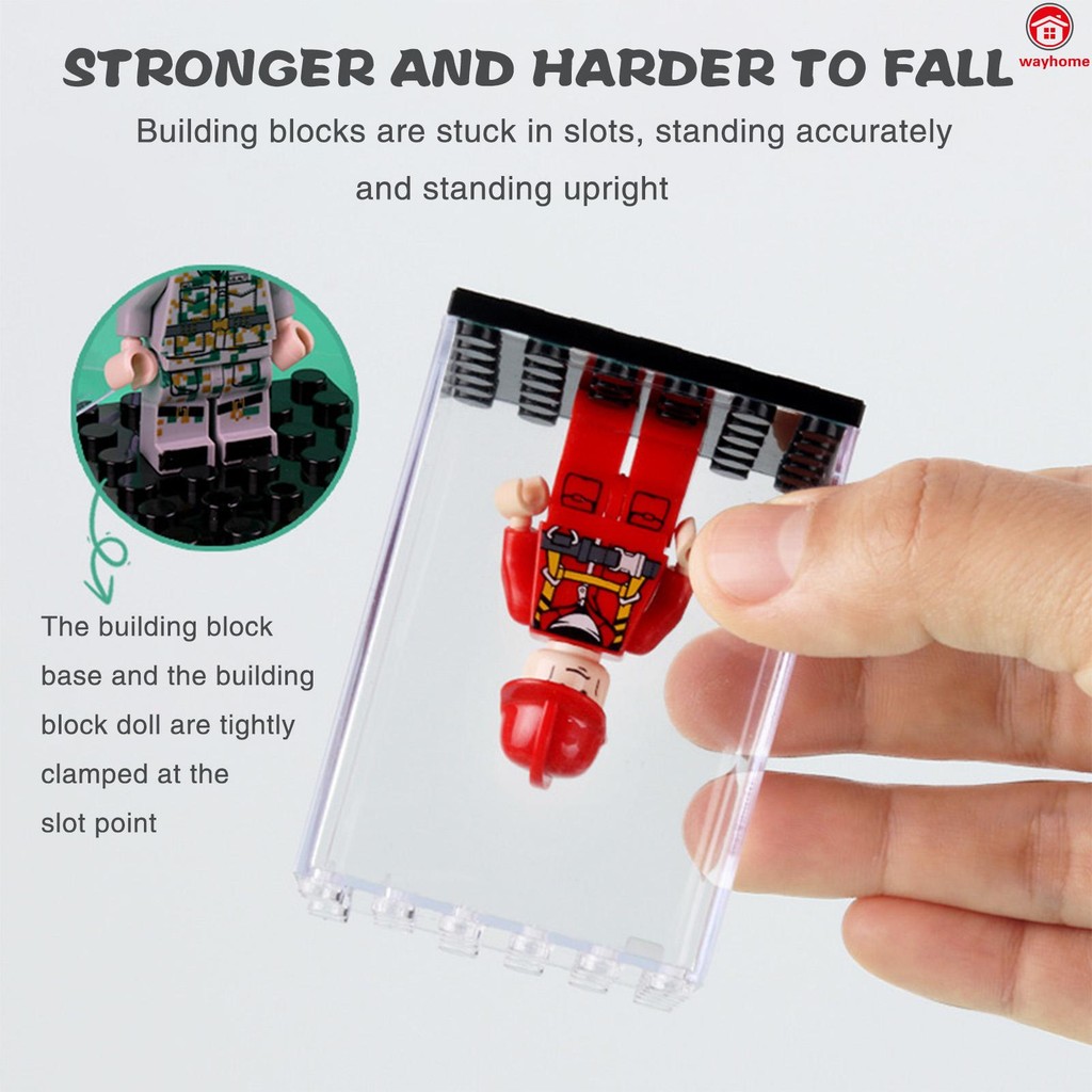Clear Display Case for Figures Waterproof Stackable Lego Building Block ...