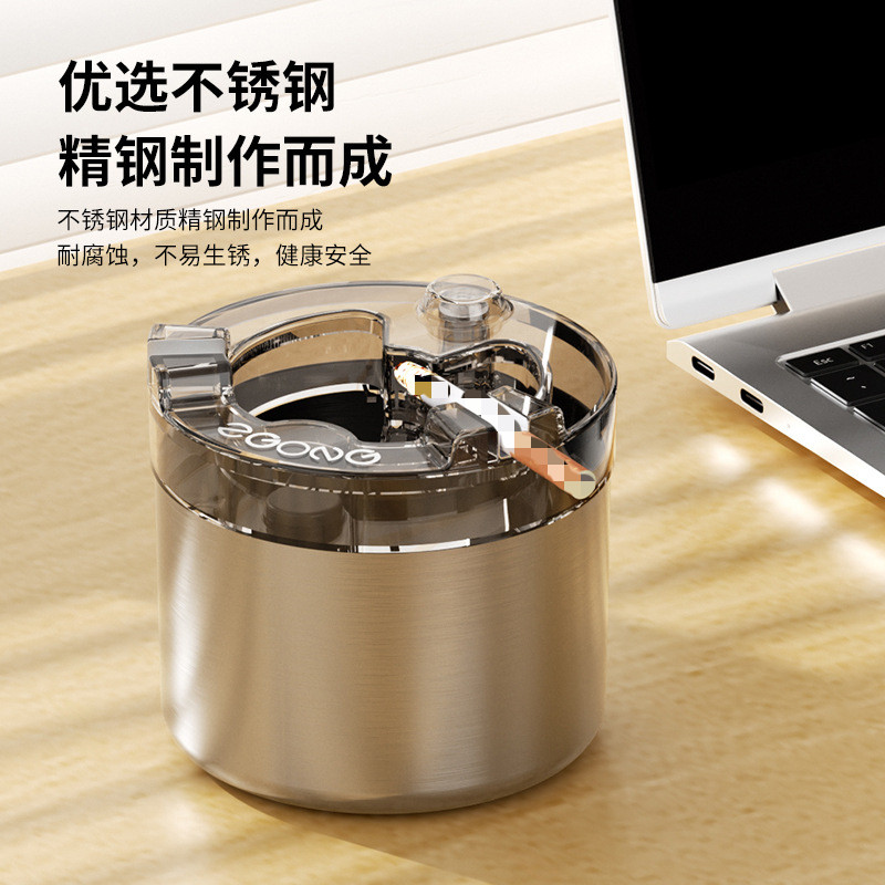 New Product Office Desktop Ashtray with Water Tank Automatic Extinguish ...