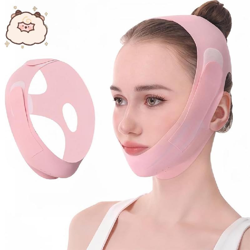 Reusable Face Bandage V Line Face Shaper Women Chin Cheek Lift Up Belt ...