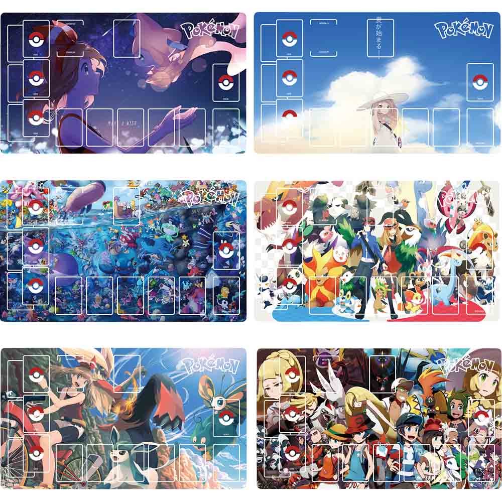 Pokemon Ptcg Card Mat Marnie Lillie Mewtwo 60X35Cm Dedicated Game Card ...