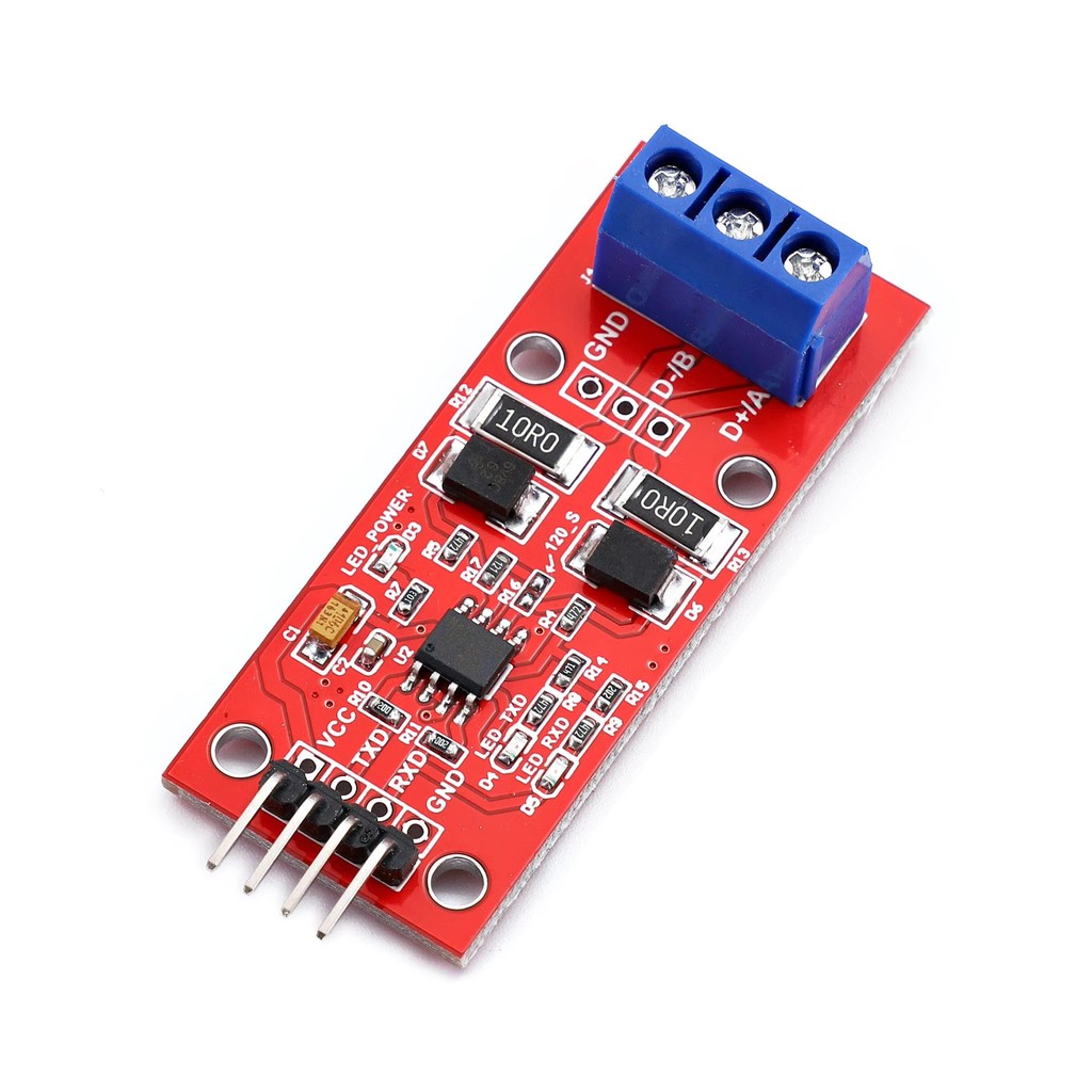 Microcontroller TTL to RS485 Module 485 to Serial Port UART Level Interchangeable Hardware ...