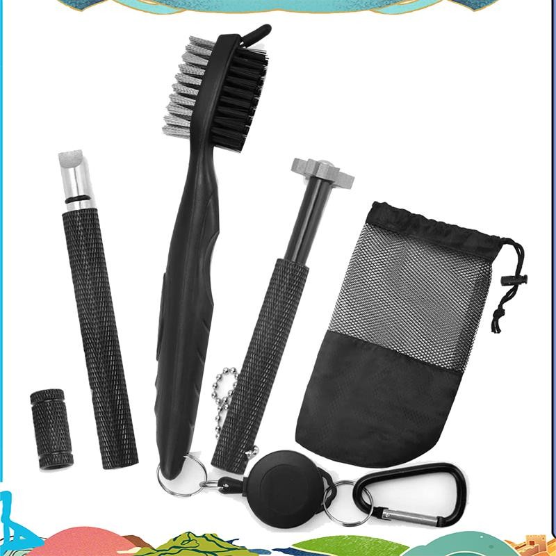 Golf Club Cleaner Kit, Retractable Golf Brush and 2 Golf Club Groove ...
