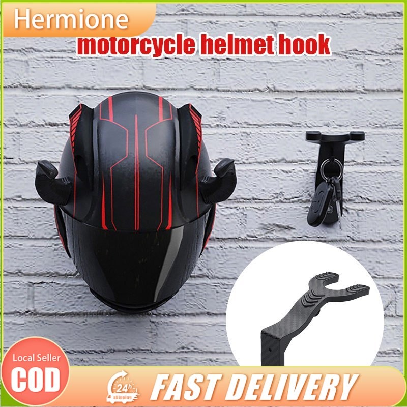 Helmet Holder for wall mounted hook rack for Motorcycle Without ...