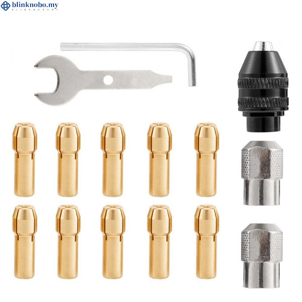 Drill Chuck Collet Set 3-jaw Chuck Brass Collet Chuck Sleeves DIY ...