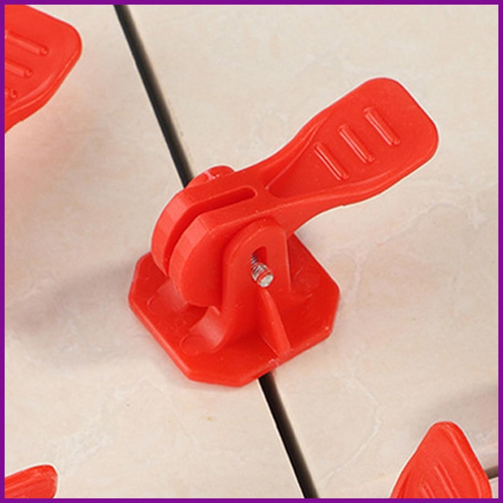 Tile Leveler Spacer Reusable Leveling System 50Pieces Adjustable ...