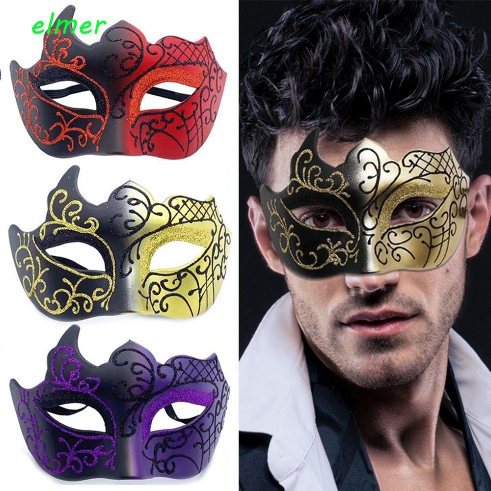 ELMER Halloween Masks Props Mask Simple Masquerade Cosplay Mask The ...