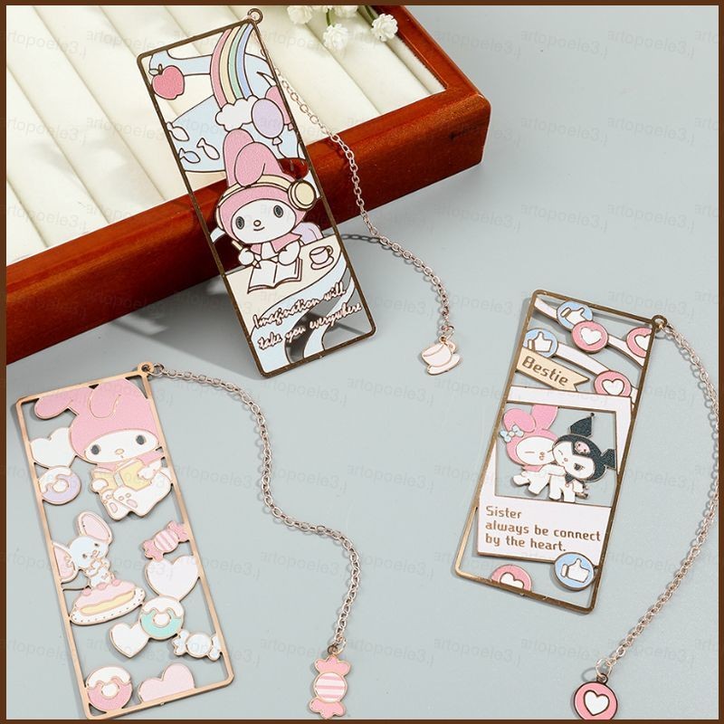 ST3 Sanrio My Melody Bookmark Souvenirs Collections Chain Cartoon Anime ...