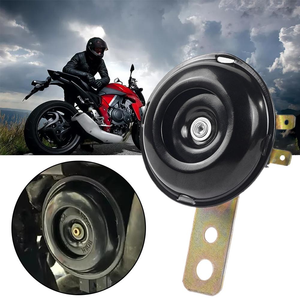 Motorcycle Horn 12V Super Loud Waterproof Round Speaker Universal ...
