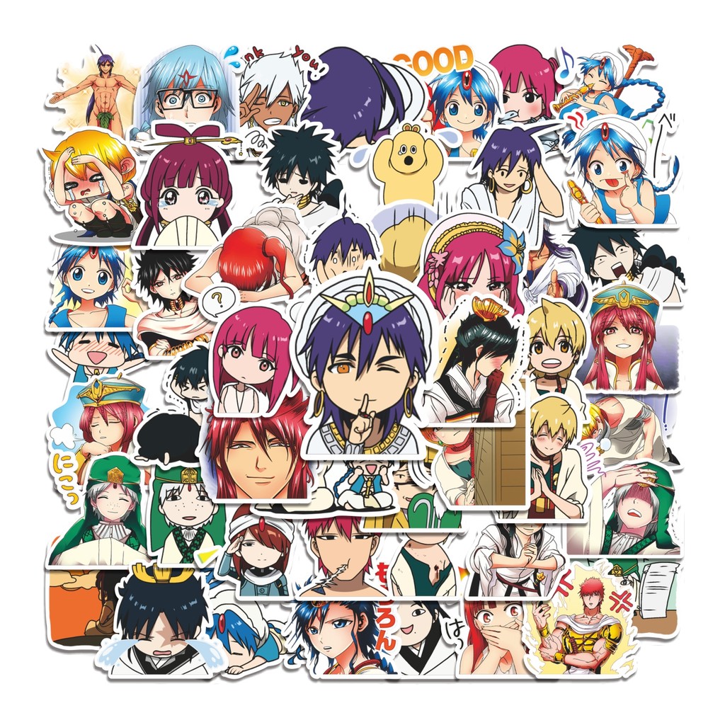 COD 50 Pcs Magi The Labyrinth of Magic V2 Cute Waterproof Stickers For ...