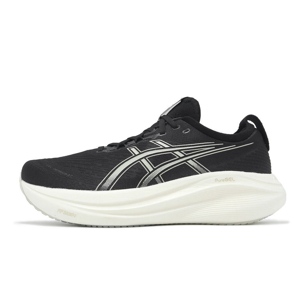 Asics Jogging Shoes GEL-Nimbus 27 Men's Wide Last Black White Road ...
