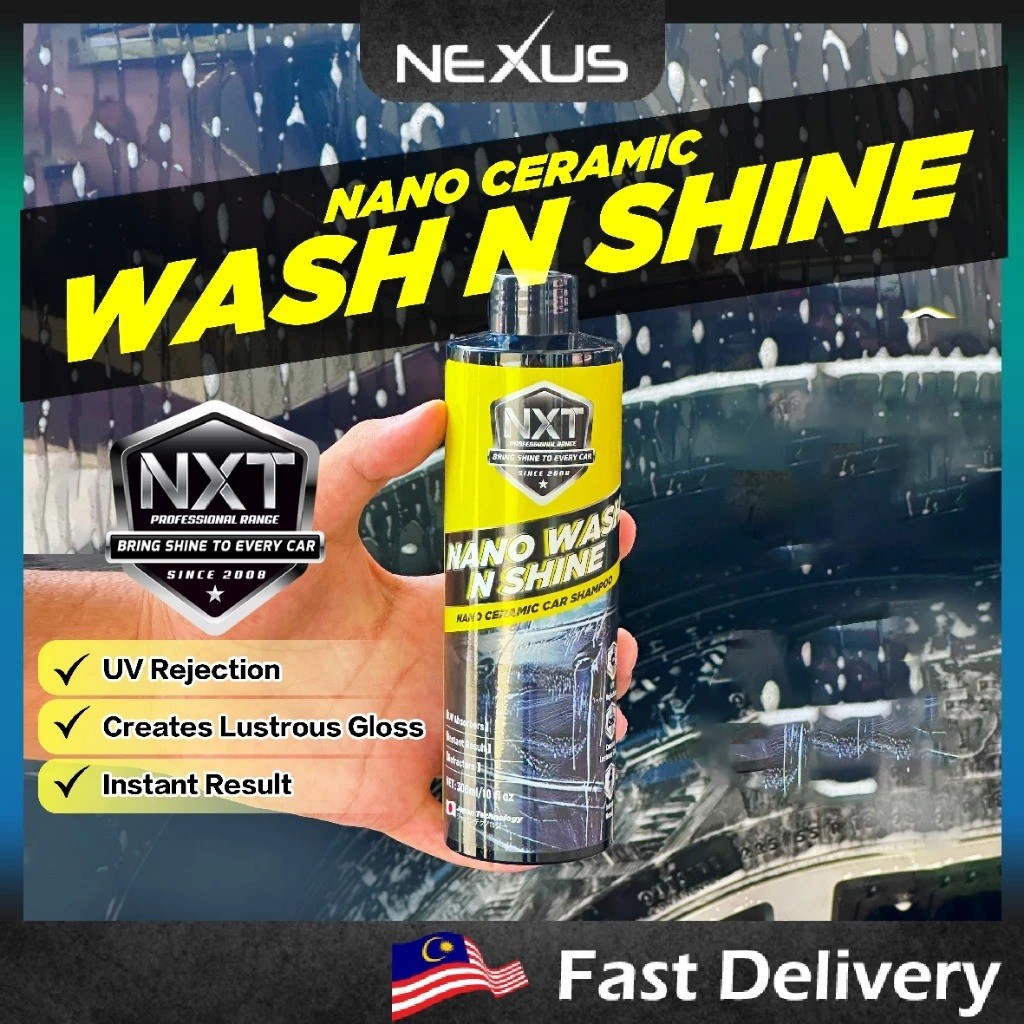 NXT Nano Wash & Shine Wash & Wax in 1 Step Car Wash Car Shampoo and Wax ...