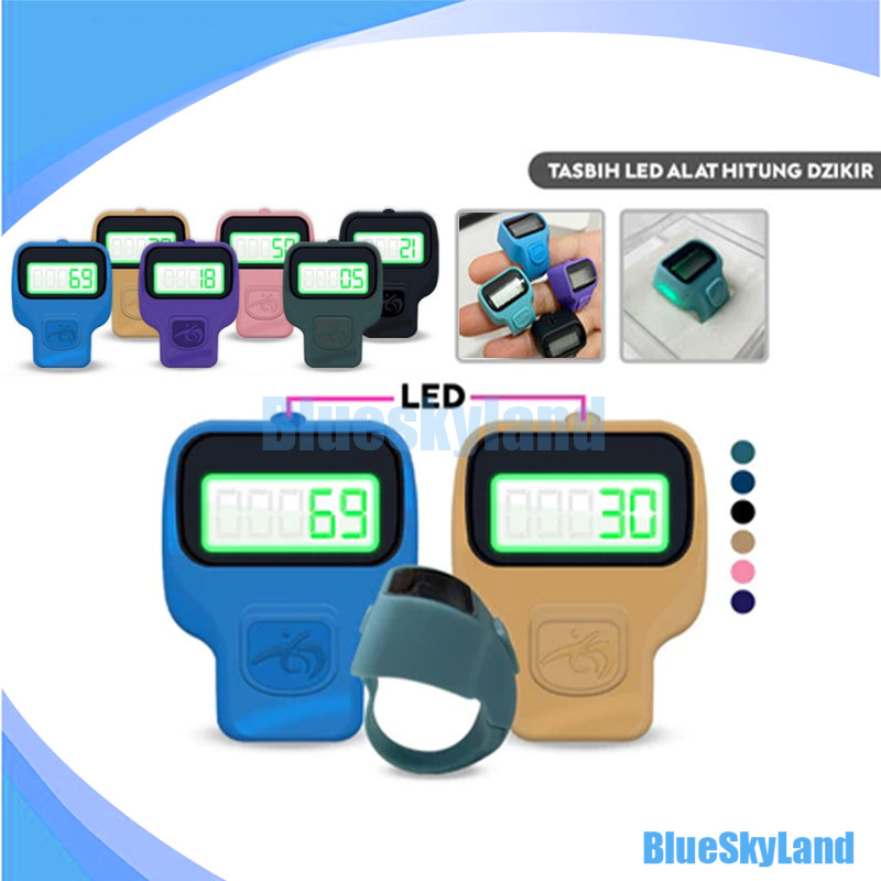 Led Digital Ring Tasbih / Mini Led / Digital Tally Counting Tool ...