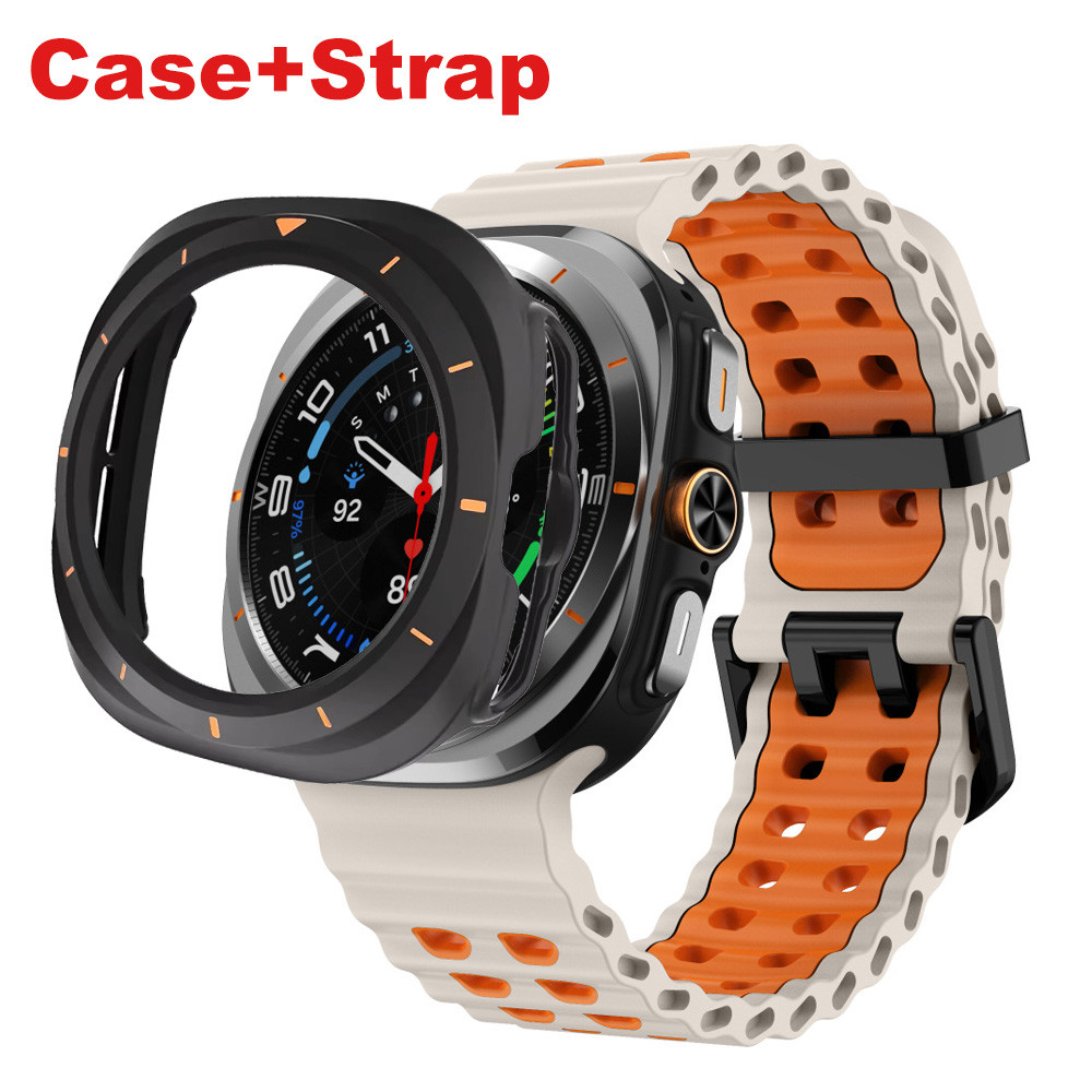 Case+Strap for Samsung Galaxy Watch Ultra 47mm Strap Silicone ...