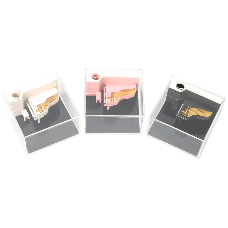 [Mang] Piano Desk Calendar 2025 Calendar Memo Pad Creative Desk ...