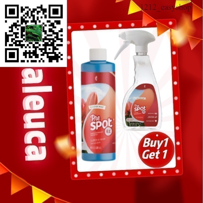 Melaleuca PreSpot 4x Laundry Stain Remover + PreSpot™ 4x Mixing Spray ...